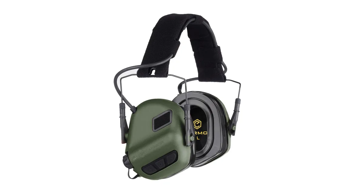 Earmor - Aktywne ochronniki słuchu M31 PLUS - Foliage Green-Earmor ...